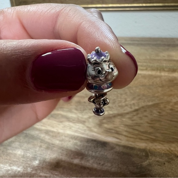 Pandora | Jewelry | Real Pandora Charmdisney Beauty And The Beast Mrs ...
